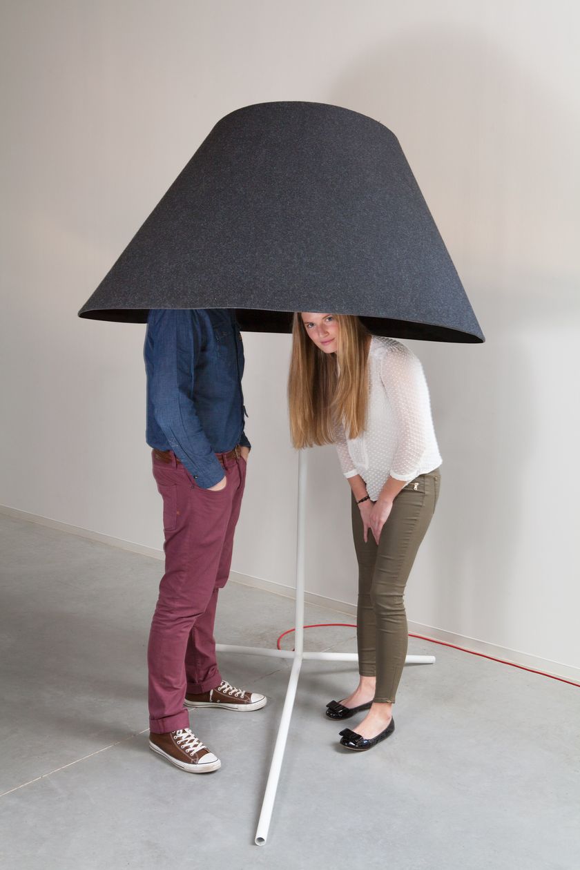 BuzziShade Standing Sound absorbing lighting By BuzziSpace