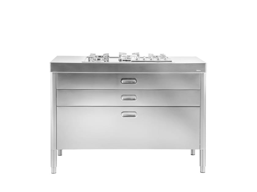 C130-C120/1 Modulo cucina freestanding By ALPES-INOX design Nico Moretto