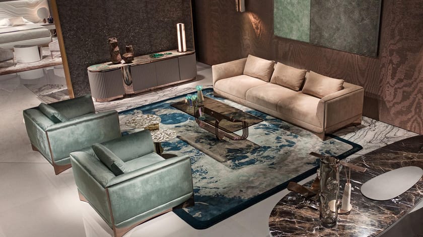 CA' FOSCARI Fabric armchair with armrests By Visionnaire | design ...