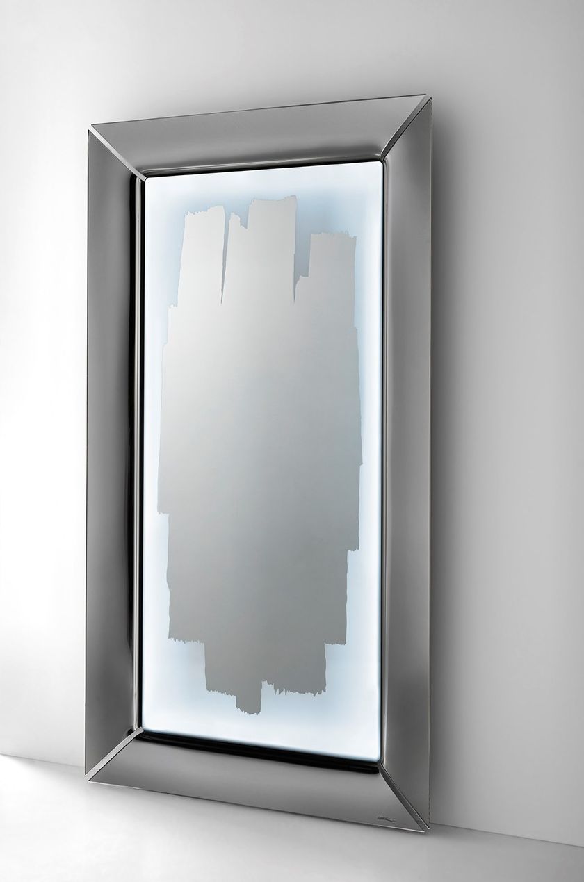 CAADRE WITH LIGHT specchio By Fiam Italia design Philippe Starck