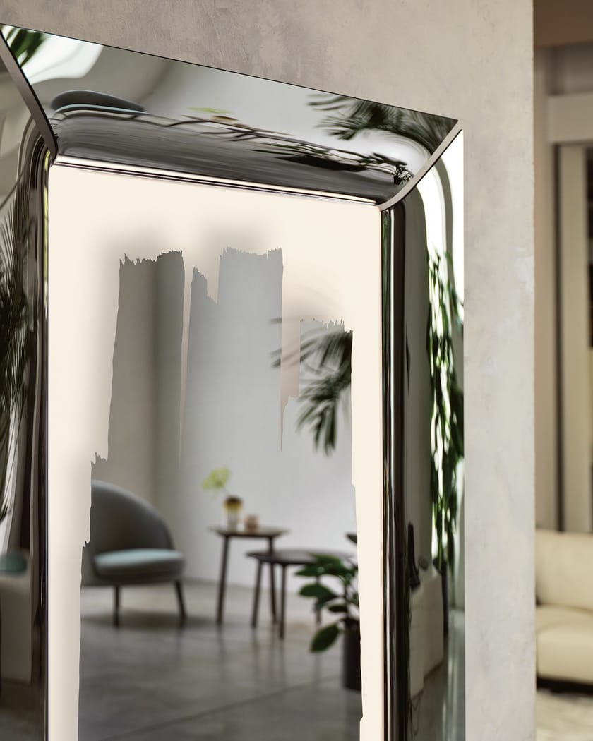 CAADRE WITH LIGHT Mirror By Fiam Italia | design Philippe Starck