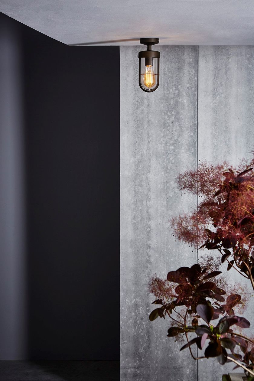 CABIN SEMI FLUSH | Zinc outdoor ceiling lamp Zinc outdoor ceiling lamp By Astro Lighting