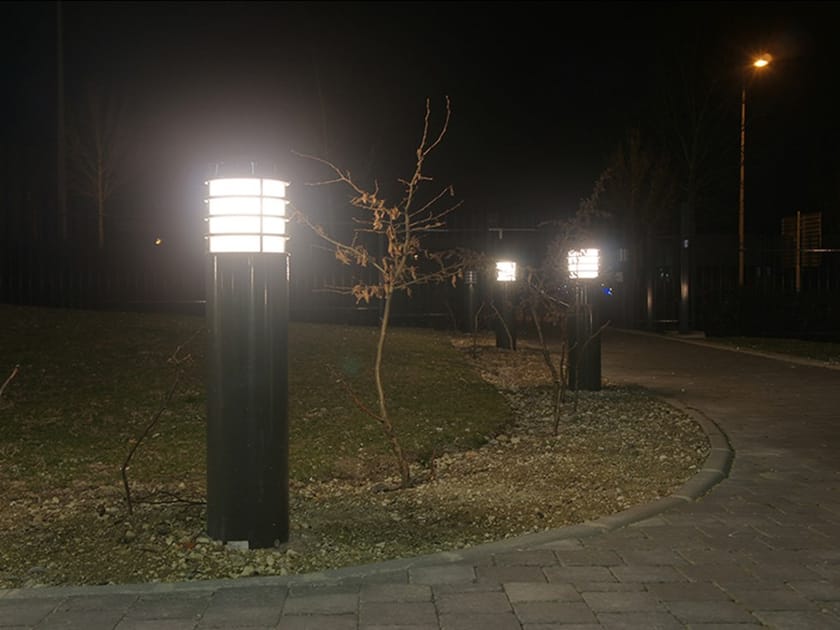 LED aluminium bollard light CADIX By GHM-ECLATEC