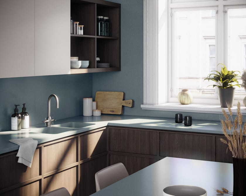 Revestimiento de pared de Silestone® CALA BLUE Colección SILESTONE® SUNLIT DAYS By Cosentino