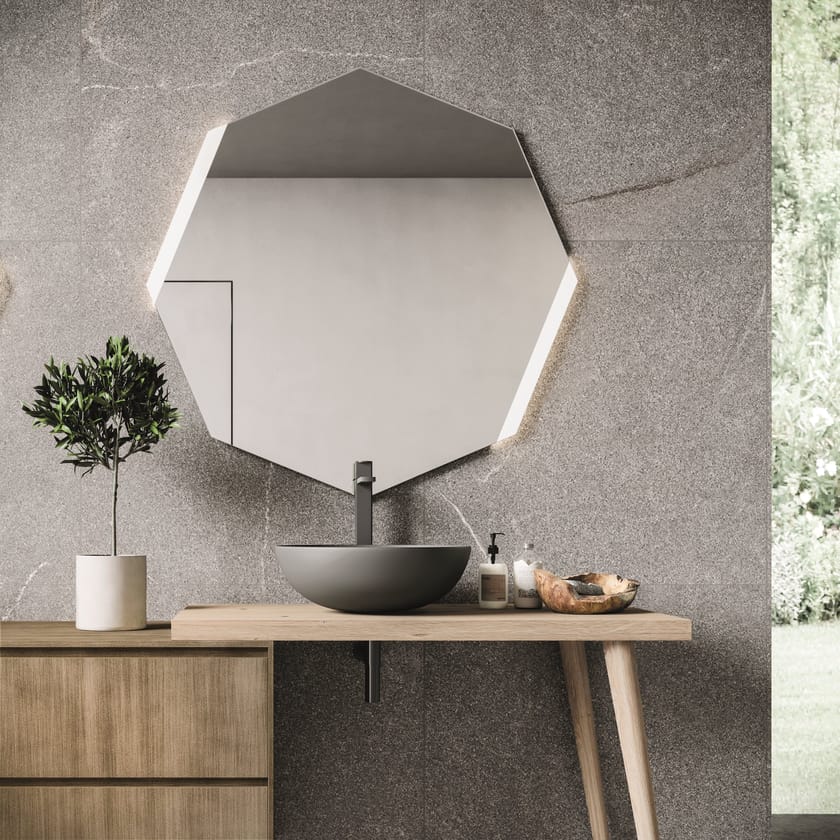 Floor-standing double vanity unit with drawers CALIX - COMPOSITION XL ...