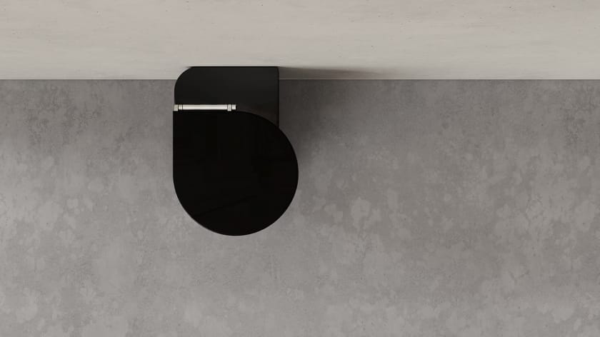 Wall-hung ceramic toilet CALLIPYGE BLACK Callipyge Collection By Trone