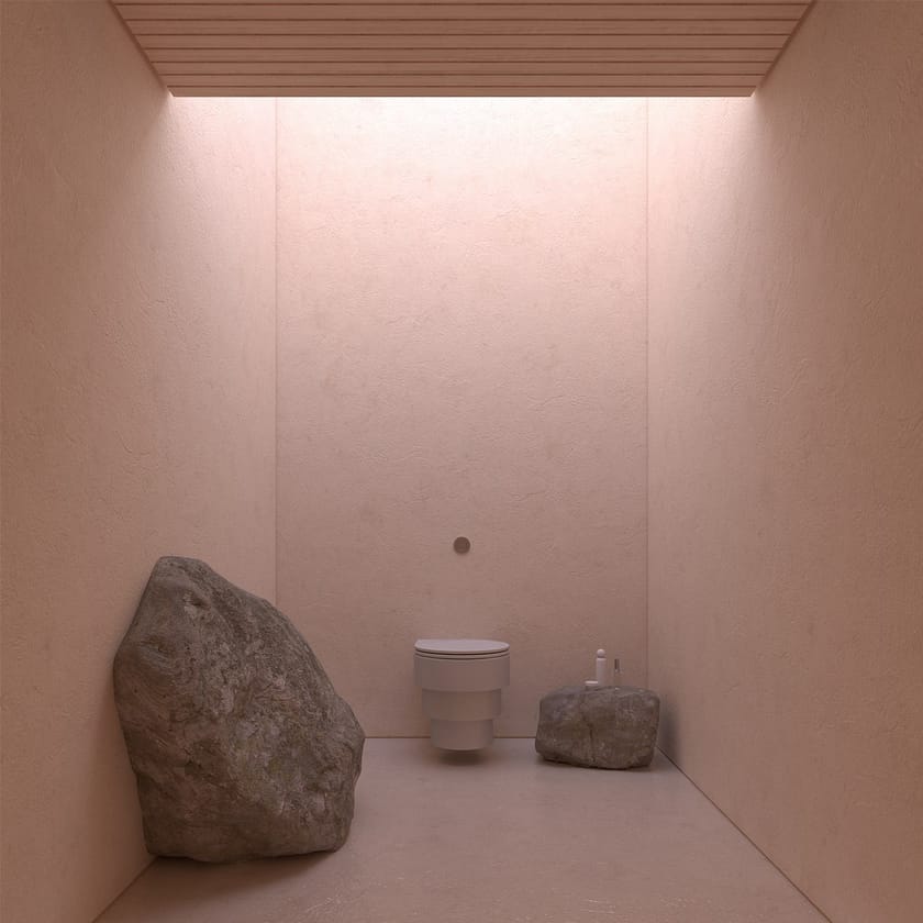 Wall-hung ceramic toilet CALLIPYGE WHITE Callipyge Collection By Trone