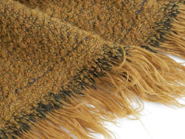 Plaid uni en tissu CAMEL ALPONE By Ethnicraft design Dawn Sweitzer
