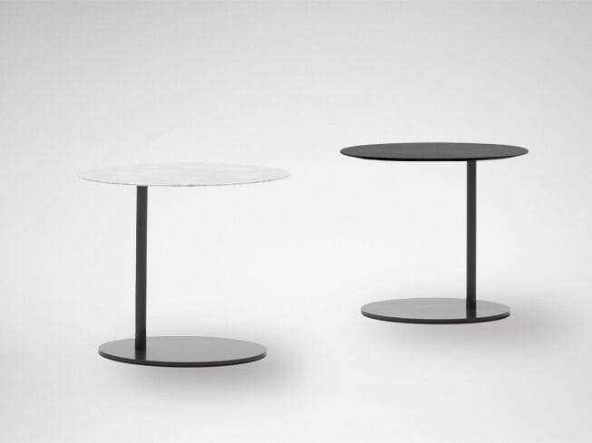 PEBBLE Round marble coffee table By CAMERICH