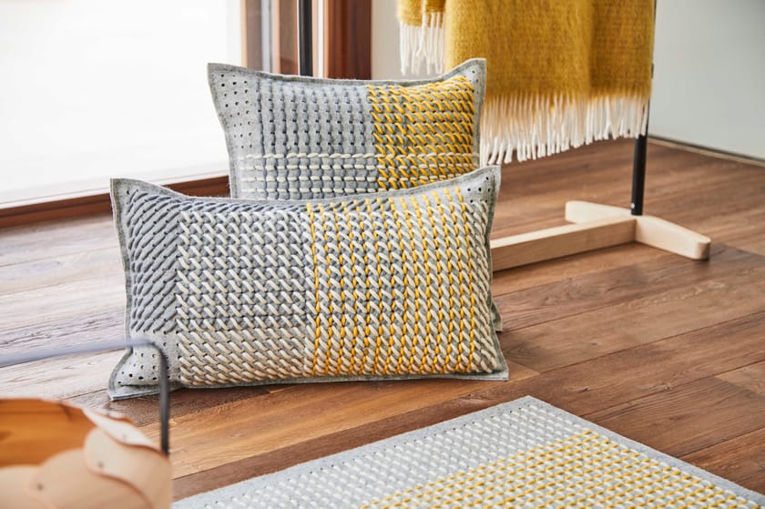 CANEVAS GEO GREY | Rectangular cushion Canevas Geo Collection By GAN ...