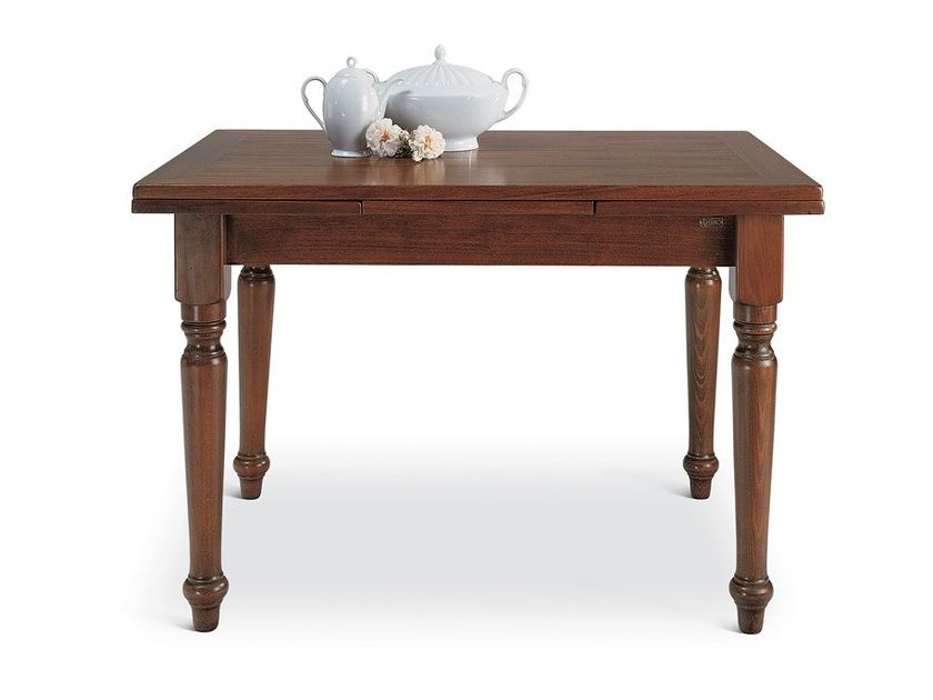 CANTICO LIGNEO 2462 Extending rectangular wooden dining table By ...