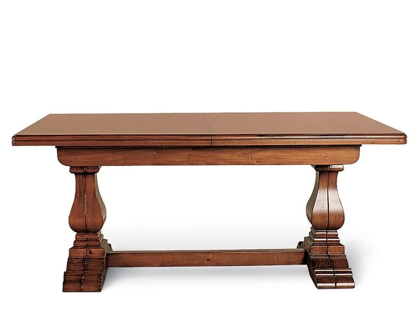 CANTICO LIGNEO 2472 Extending rectangular wooden dining table By ...