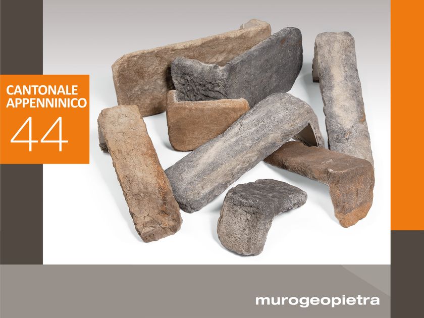 Elemento in pietra artificiale per facciata CANTONALE APPENNINICO P44 - GEOPIETRA® - Edilportale