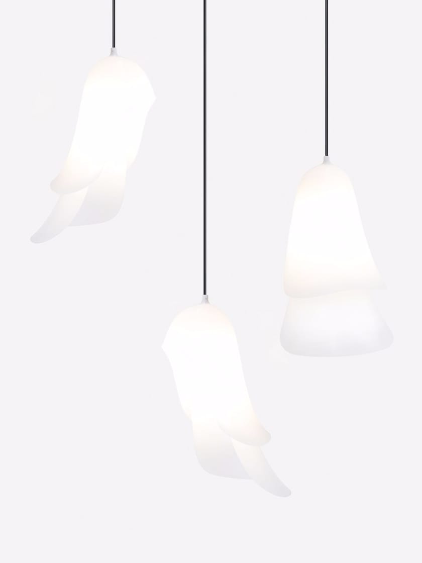 Polycarbonate pendant lamp CAPE By Moustache