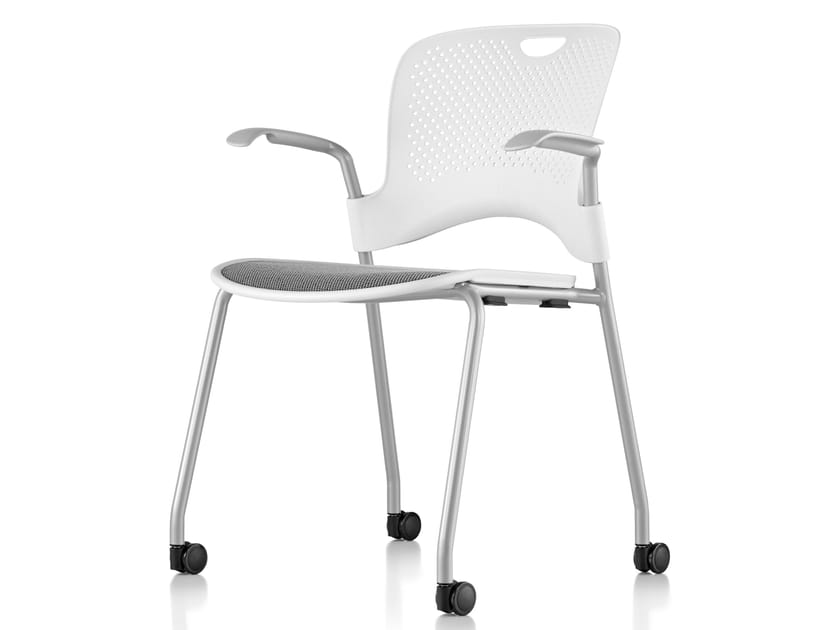 CAPER Stackable Nylon® chair with castors By Herman Miller | design ...