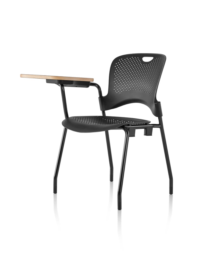 CAPER Nylon® training chair with writing tablet By Herman Miller ...