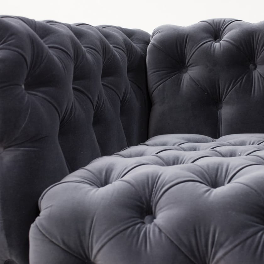 CAPITON CONTEMPORAIN | 4 seater sofa 4 seater tufted velour sofa By Crearte Collections