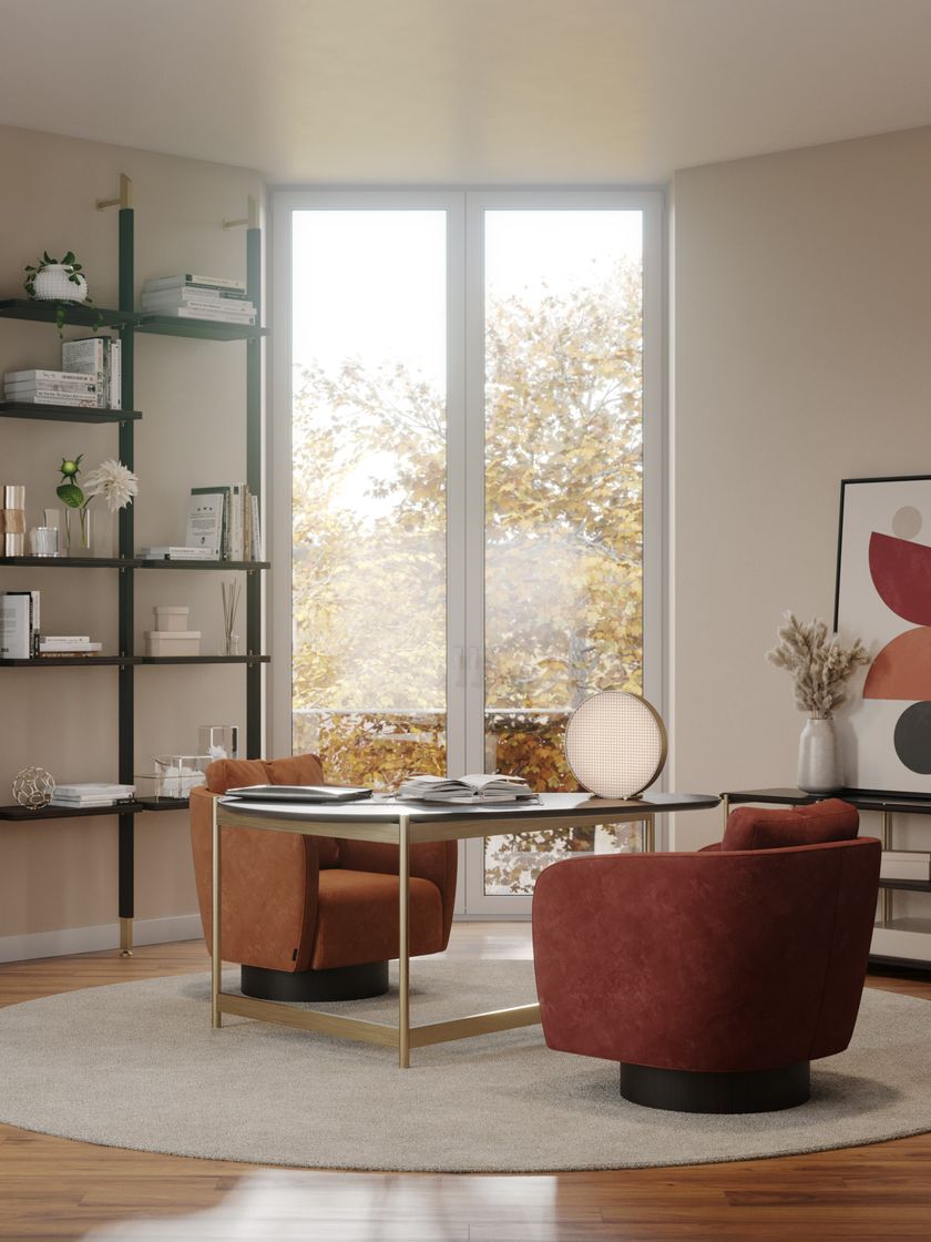 CAPRI Corner ebony writing desk By Stylish Club