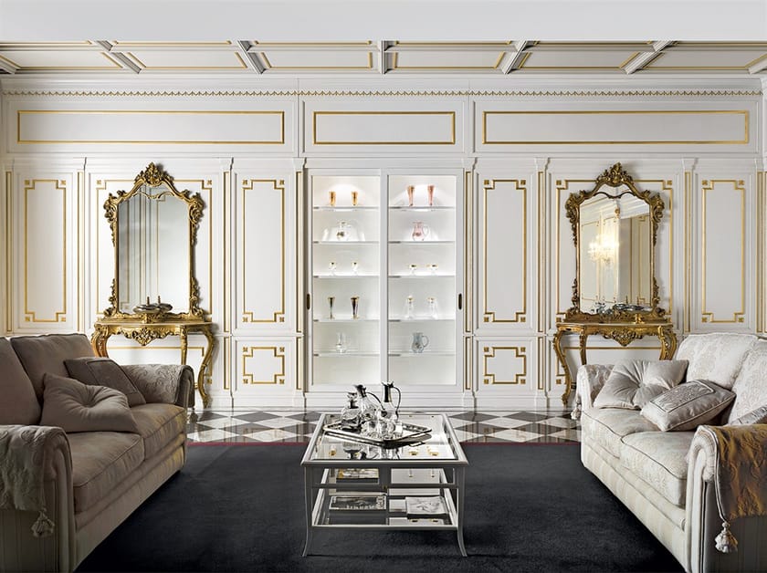 CAPRICCI | Mesa de centro de madeira e vidro Coleção CAPRICCI By Prestige