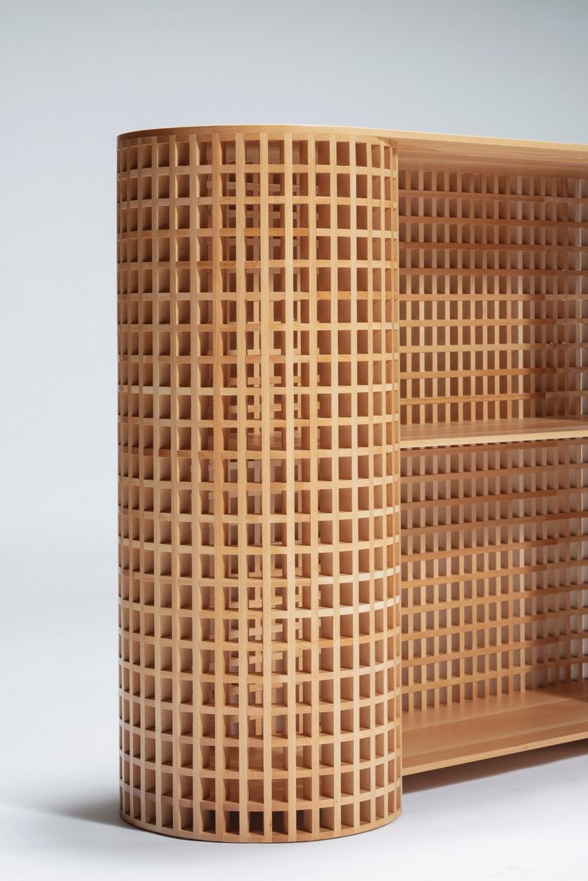 CARABOTTINO Walnut highboard with doors By Medulum | design CARA \ DAVIDE