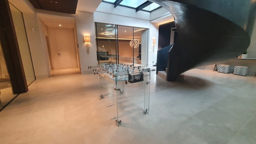 CARAT Glass football table By Billards Toulet