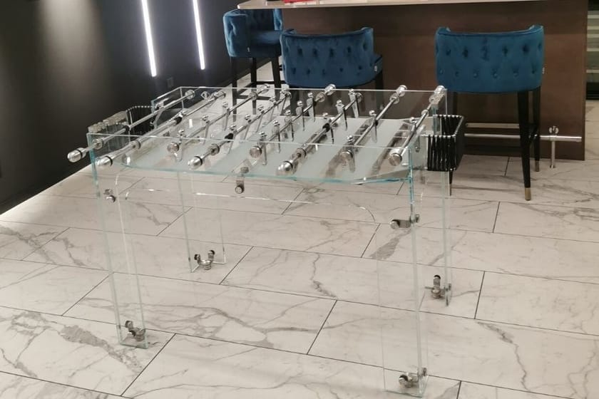 CARAT Glass football table By Billards Toulet