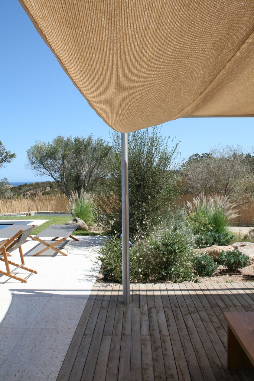 Stainless steel gazebo CARLOFORTE SAIL By UNOSIDER