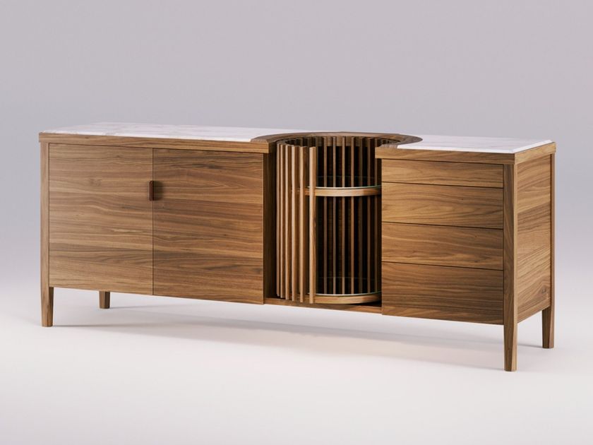 CAROUSEL Buffet en bois massif By Wewood | design Leonhard Pfeifer