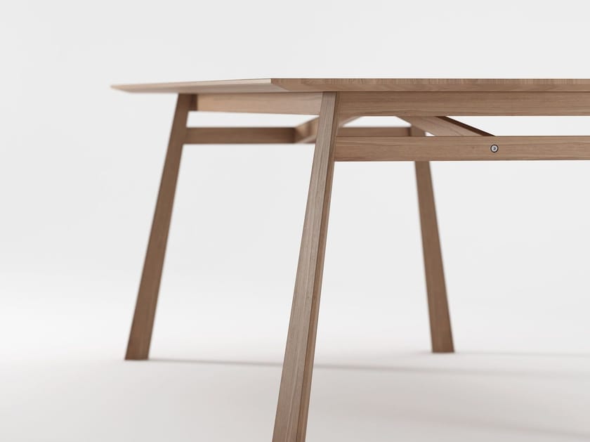 CARPENTER Rectangular wooden dining table By KARPENTER | design Hugues Revuelta