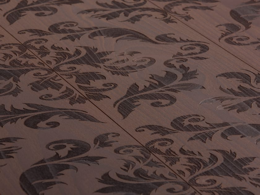 CARVING EMPIRE I - BRUSHED/GREY Revêtement de sol/mur en hêtre By mafi