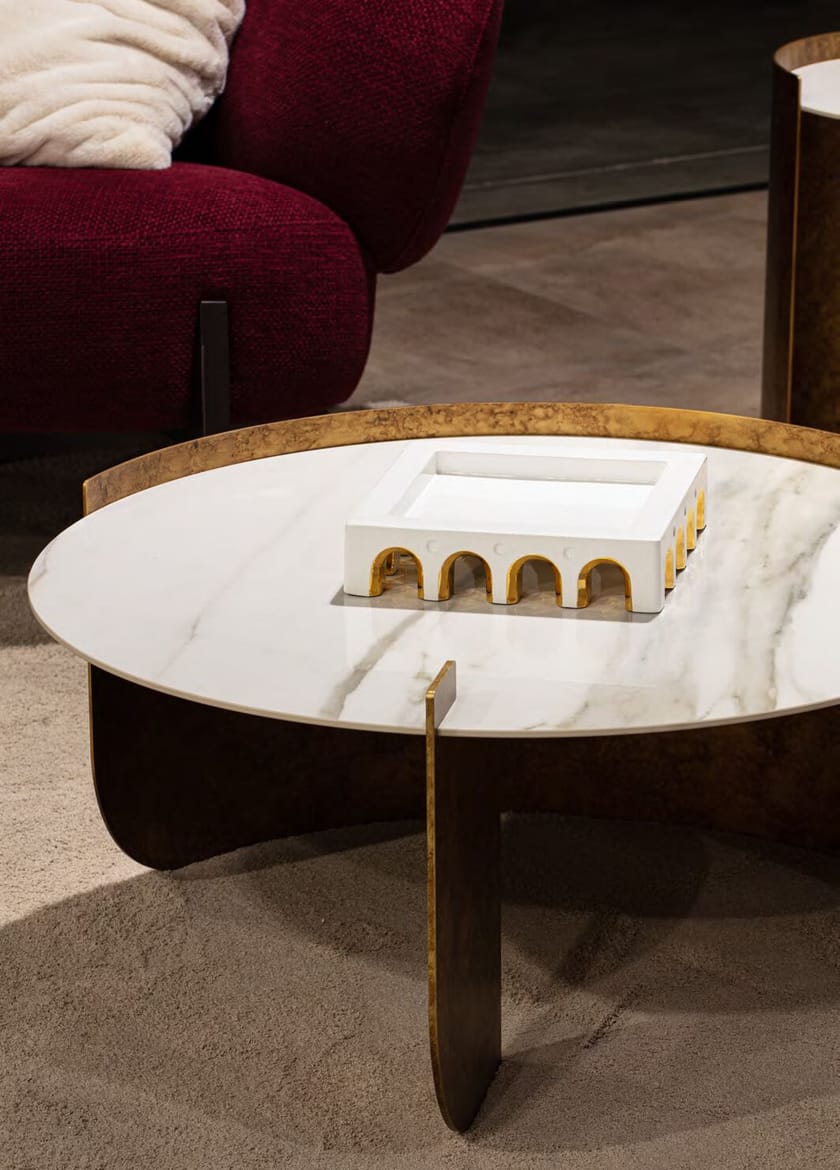 OSIRIS Round ceramic coffee table By CASA +39