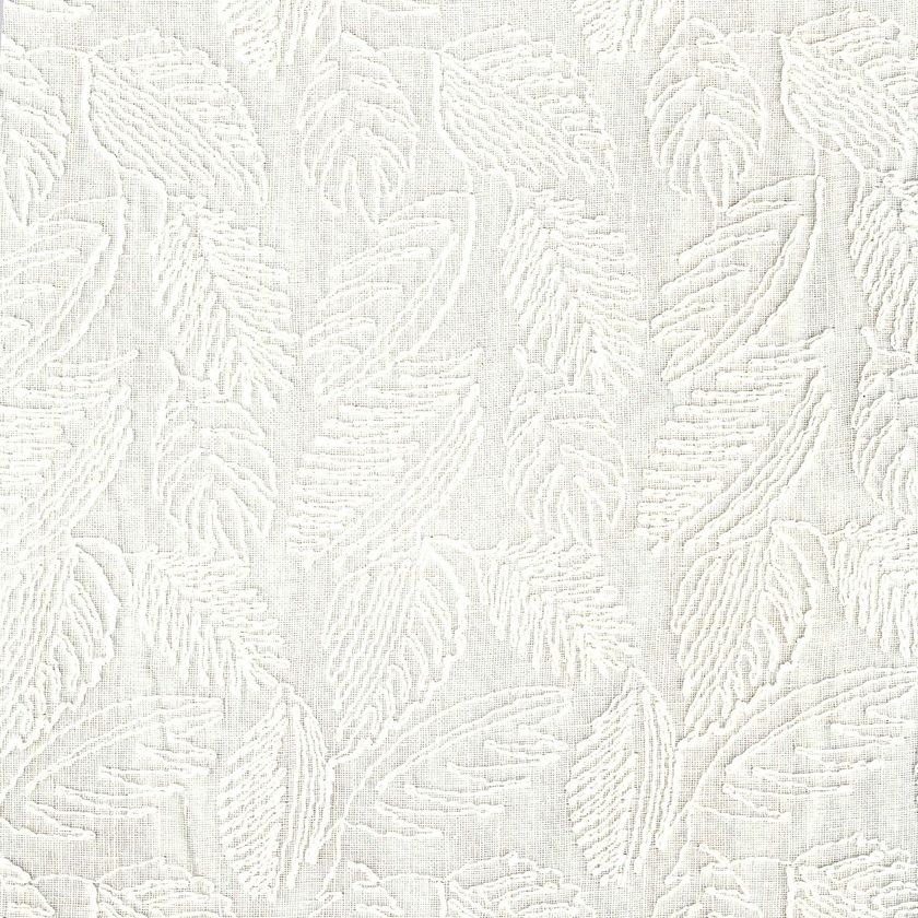MELIANTHE Embroidered sheer solid-color linen fabric By CASAMANCE