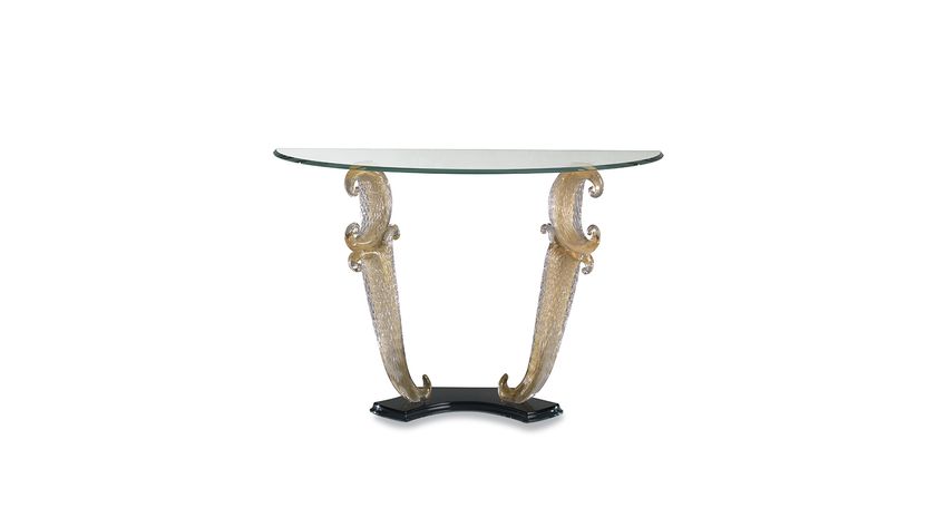 CASANOVA Demilune glass console table By Reflex