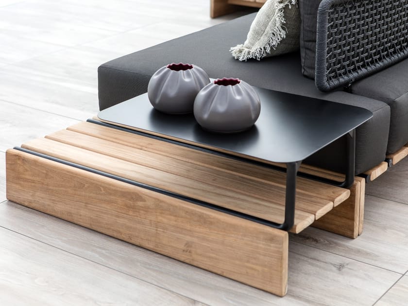 CASUAL MODULAR Rectangular wooden coffee table with tray By cbdesign ...