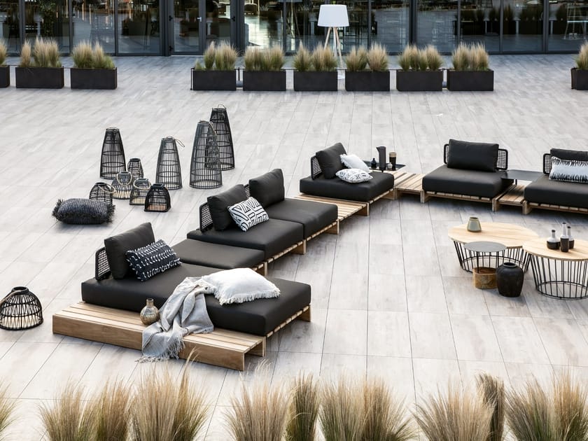 CASUAL MODULAR Square wooden coffee table By CBdesign | design Carlo Basso