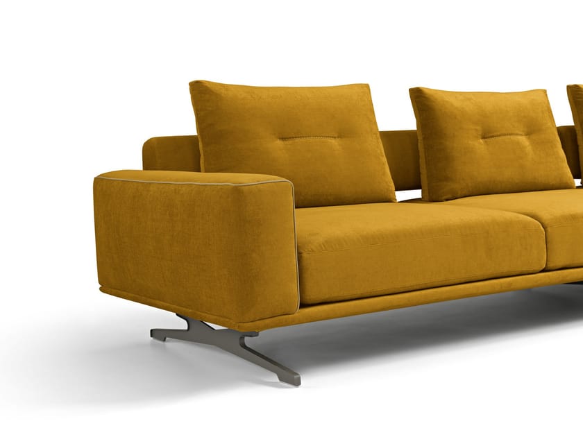 Corner fabric sofa CAVE By Max Divani