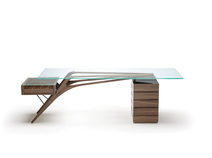 CAVOUR CM Writing desk By Zanotta | design Carlo Mollino