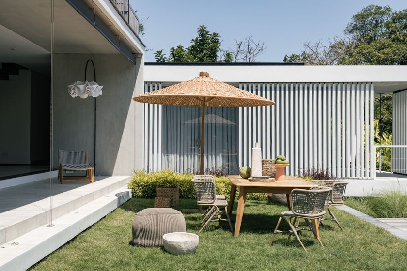 KIMMER Synthetic fibre garden chair with armrests By CBdesign