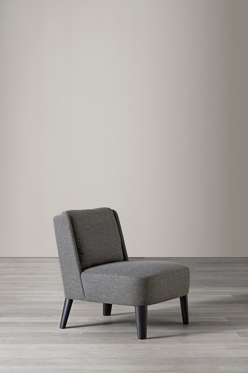 Upholstered fabric armchair CECILE By Meridiani