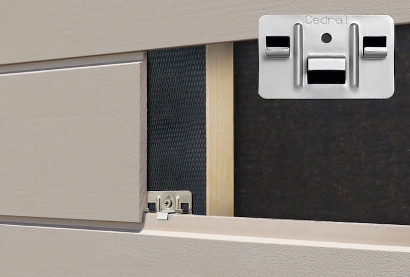 Fassadenpaneel / Hinterlüftete Fassade aus Faserzement CEDRAL Click ...