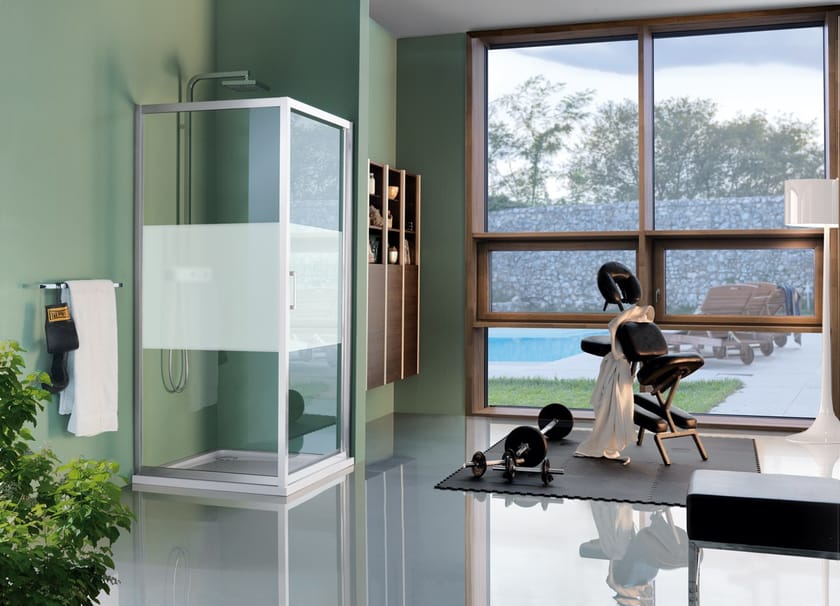 CEE ART | Box doccia con porta a battente Box doccia rettangolare in ...