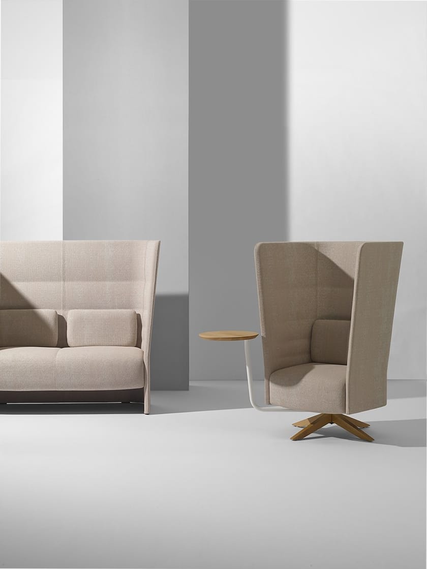 CELL 128 | High-back armchair By Sitland design Fiorenzo Dorigo