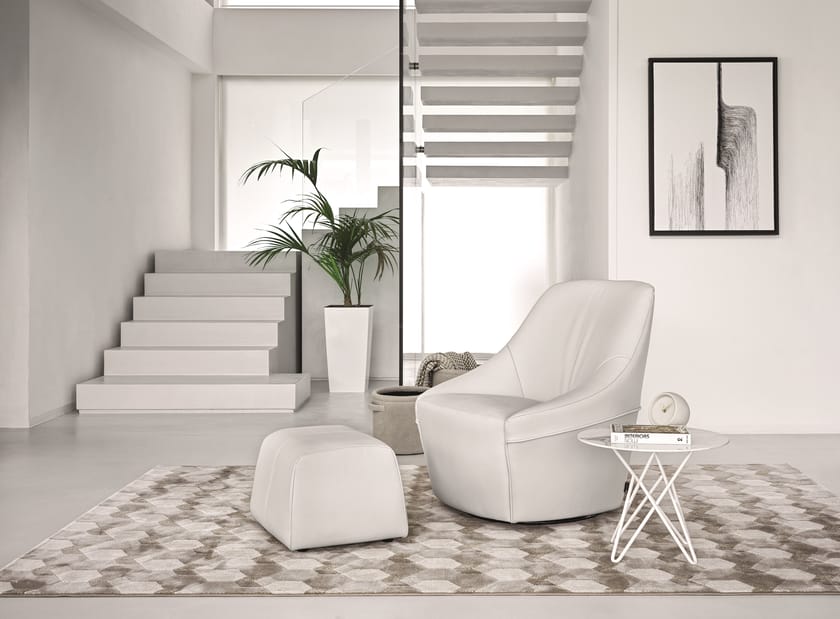 CEMENTINO Synthetic fibre rug with geometric shapes By Calligaris ...