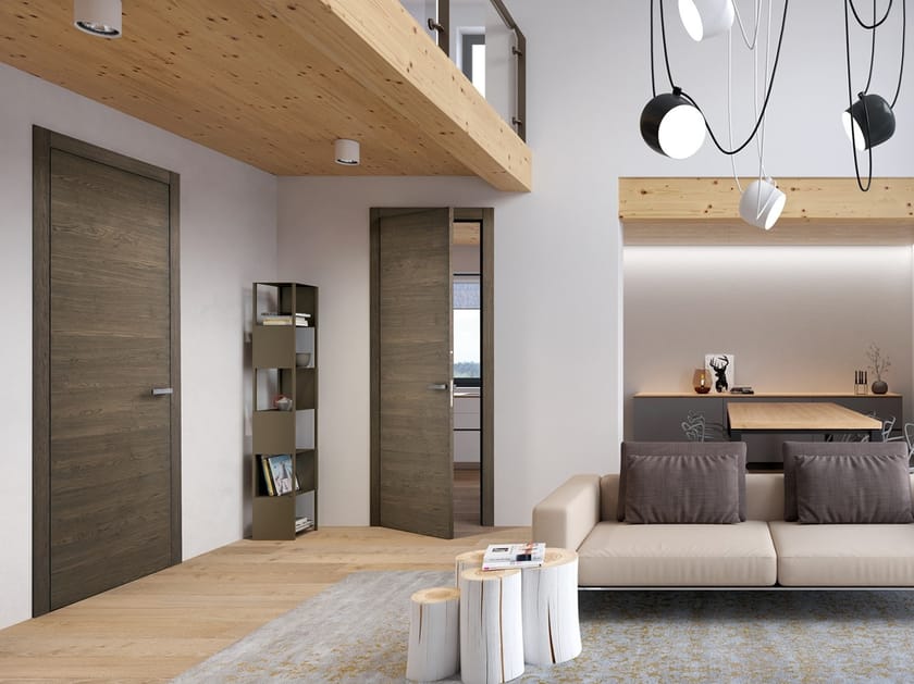 Puerta batiente de madera CENERE ON By BARAUSSE