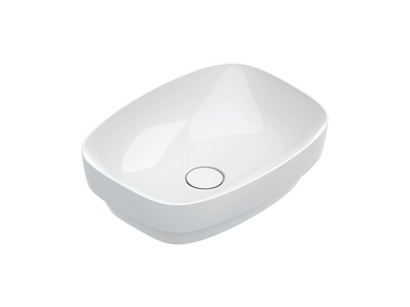 ALVEA 50 Lavabo semi-encastré ovale By CERAMICA CATALANO