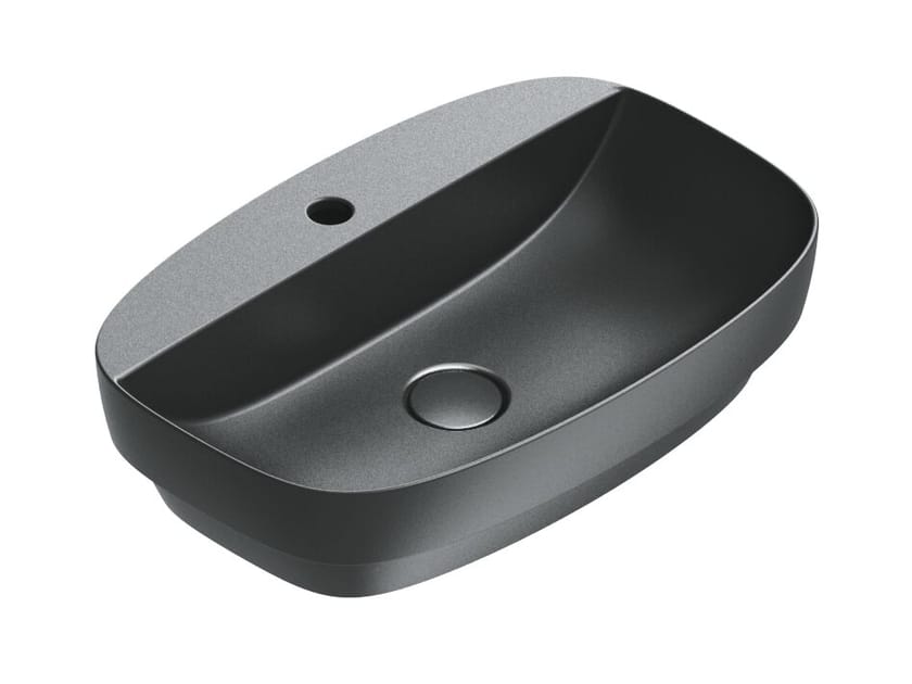 GREEN LUX Lavabo a semincasso rettangolare in ceramica By CERAMICA CATALANO