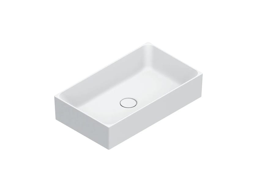 PREMIUM 60x35 Rectangular single countertop washbasin By CERAMICA CATALANO