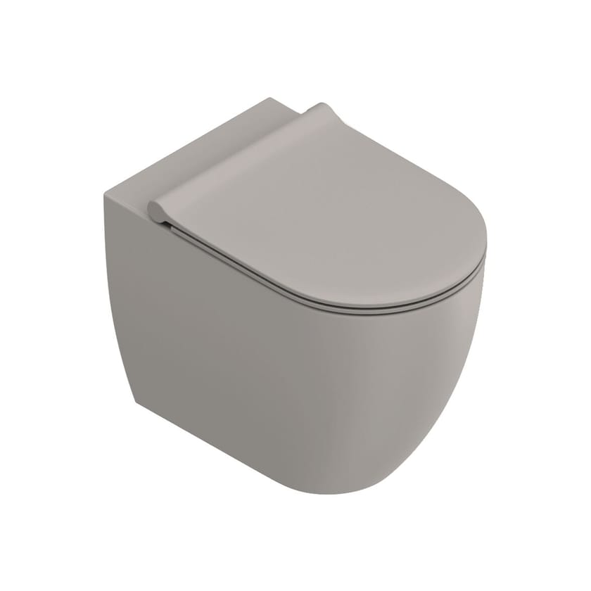 SFERA 55x35 Rimless Floor mounted ceramic toilet By CERAMICA CATALANO