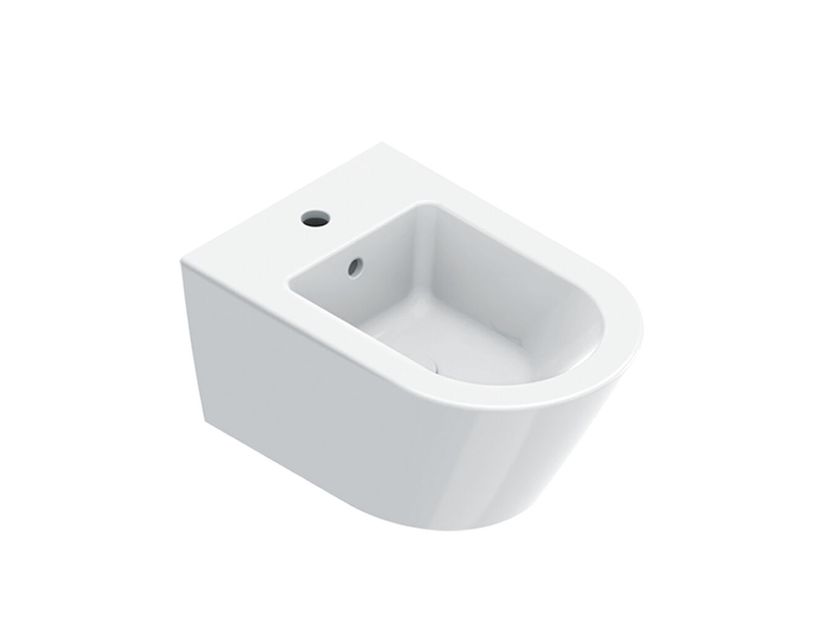 ZERO 55x35 Wall-hung ceramic bidet with overflow By CERAMICA CATALANO