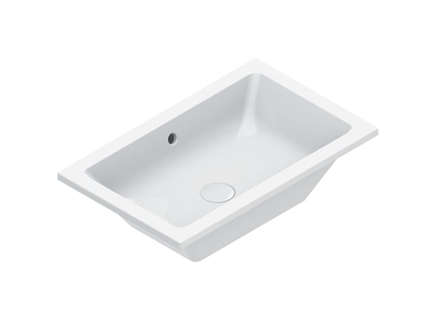 ZERO 60/80 Undermount single rectangular washbasin By CERAMICA CATALANO